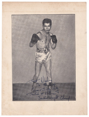 1950s Signed Photo of Former British Featherweight Champion Billy ...