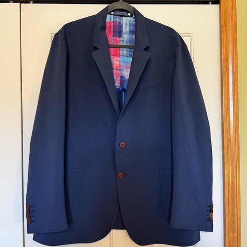Robert Graham Seersucker Rayburn Blazer navy blue | eBay