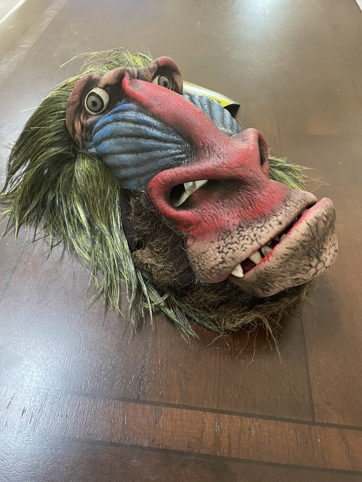 Adult Zagone Studios Hand Made “Baboon” Halloween Mask Moving Mouth ...