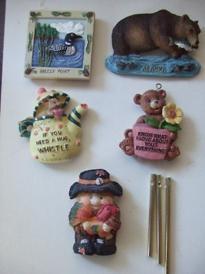 5 VINTAGE REFRIGERATOR MAGNETS - Resin (heavy) - ALL DIFFERENT | eBay