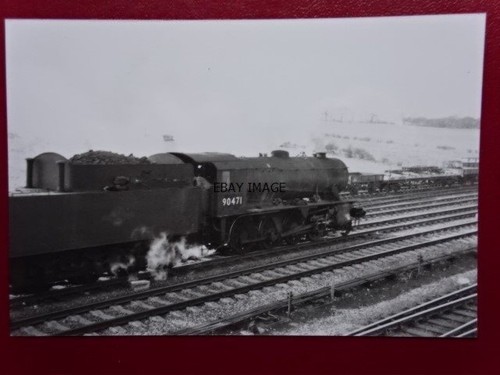 PHOTO BR CLASS 2-8-0 WD/8 LOCO NO 90471 PYE BRIDGE JUNCTION 7/3/64 | eBay
