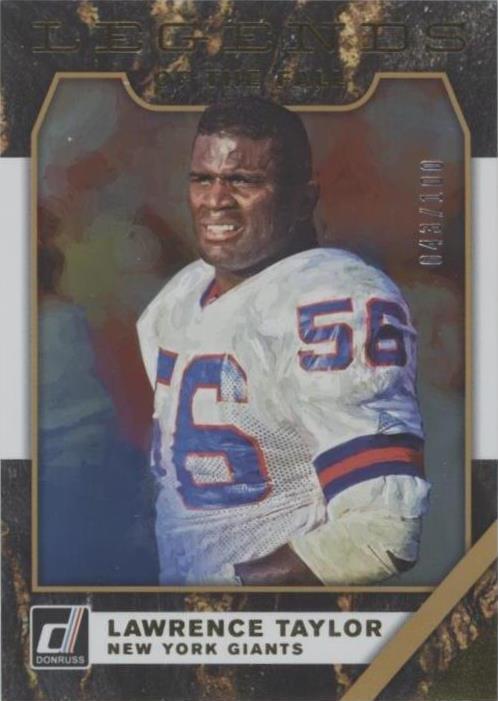2019 Panini Donruss - Legends of the Fall Lawrence Taylor #LF-5 Holo ...