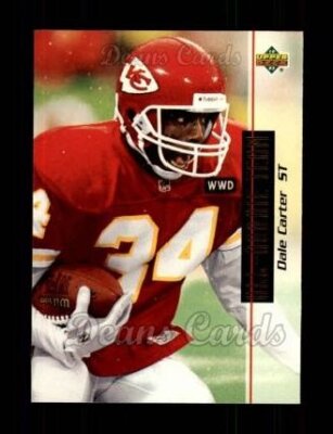 1993 Upper Deck #55 Dale Carter Chiefs Tennessee 8 - NM/MT | eBay