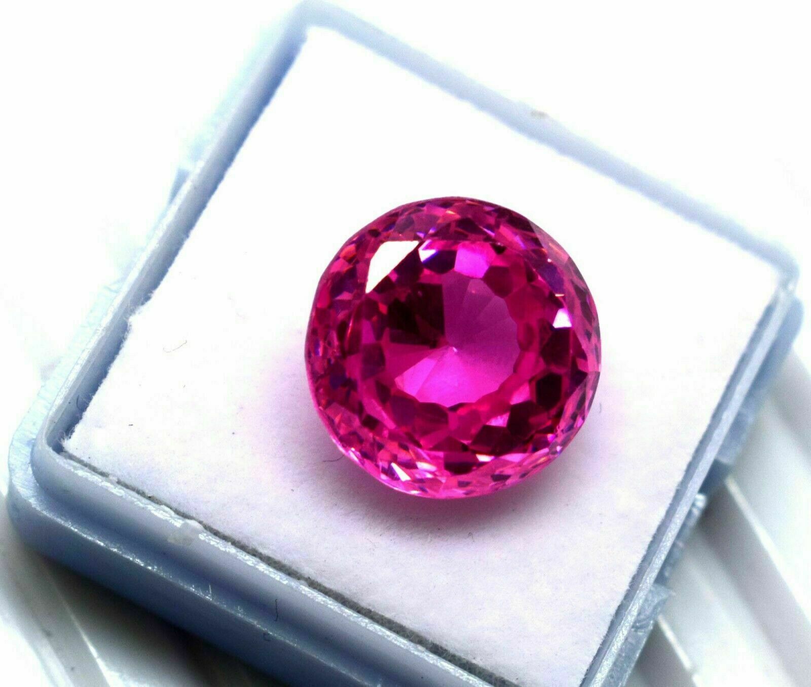 Natural Pink Zircon Round Cut Quality Gems GGI 12 Ct Certified ...