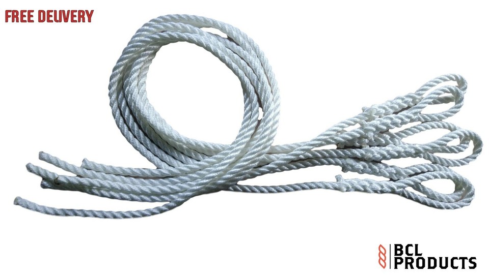 8mm Polyester Fender Lines - Fender Ropes - Rope Ties - 1.5 Mtrs - Boat ...
