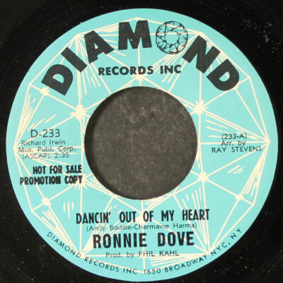 RONNIE DOVE: dancin' out of my heart DIAMOND 7" Single 45 RPM | eBay