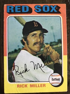 1975 Topps Rick Miller #103 Boston Red Sox - MLB - Outfield | eBay
