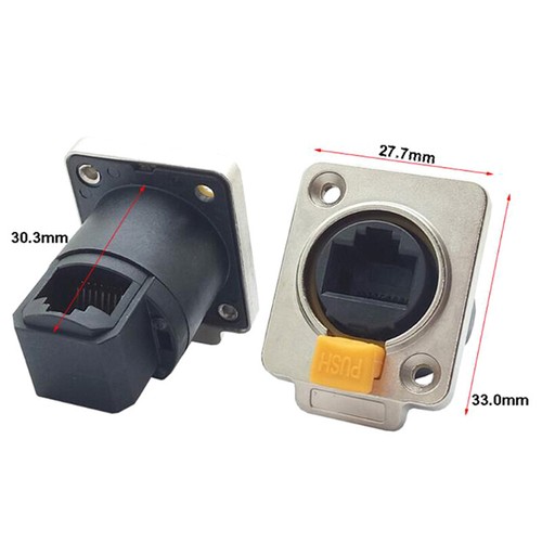 RJ45 Waterproof Connector Female Panel Mount Sockets Ethernet IP65 ...