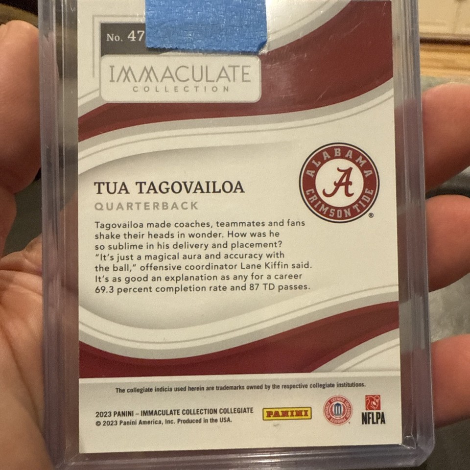 2023 Panini Immaculate Collection Collegiate - Tua Tagovailoa #47 Ruby ...