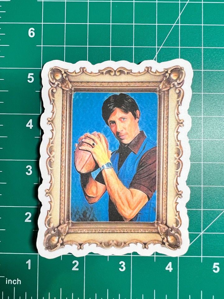 Uncle Rico Portrait - Laminated Vinyl Sticker - 3"x4" - Napoleon ...