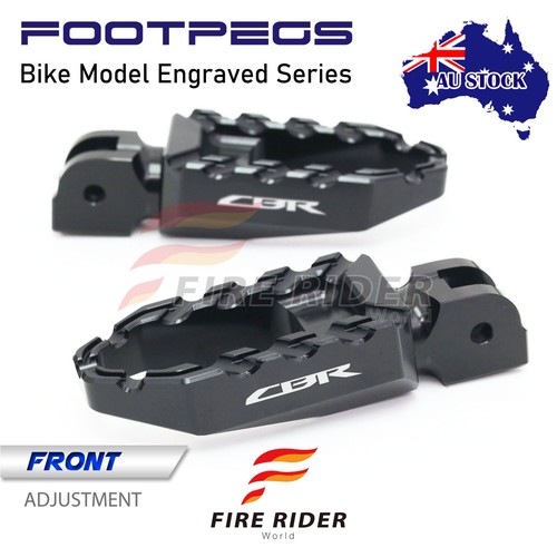 For Honda CBR650F 14-18 17 16 15 BUZZ Front Rider Wide Foot Pegs Black ...