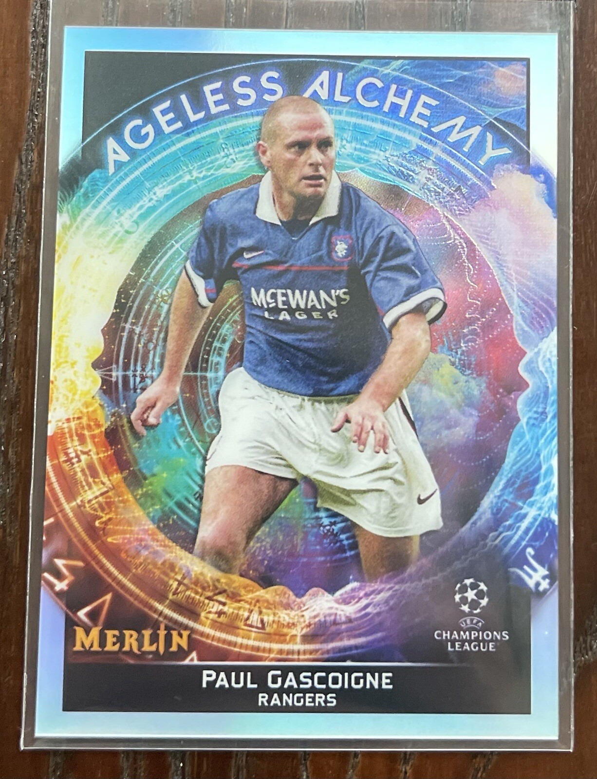 2021-22 Topps Merlin Chrome UEFA Paul Gascoigne Ageless Alchemy #AA-13 ...