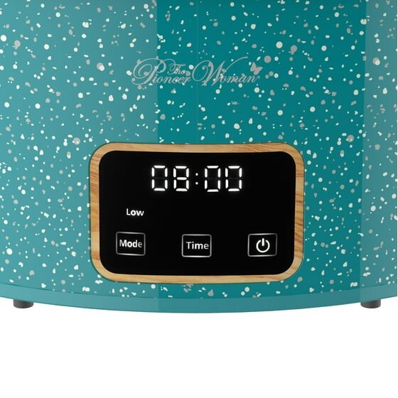 The Pioneer Woman 6 Qt Digital Slow Cooker with Locking Lid, Linen ...