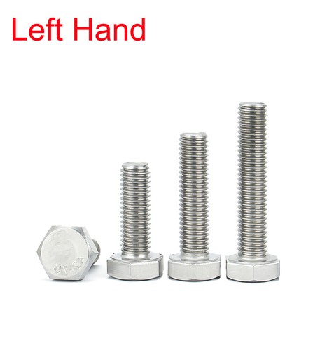 M10 M12-M16 Left Hand External Hexagon head Screw SUS304 Hex Reverse ...