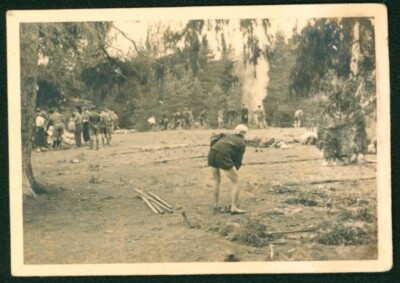 Judaica Latvia Old Small Photo Summer Camp Netzach Hasomer Hazair 1933 ...