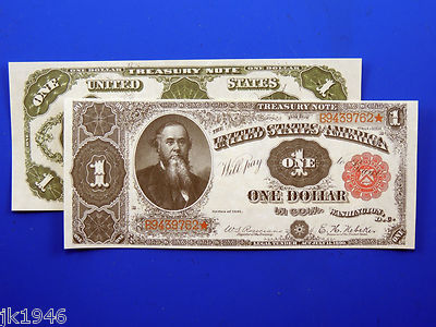 Reproduction $1 1891 Treasury Note US Paper Money Currency Copy | eBay