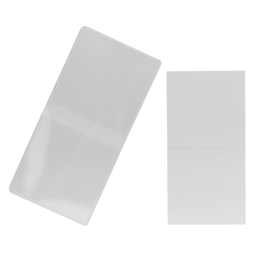 100 2x2 Double Pocket Vinyl Coin Holder Clear Plastic Flip Safe PVC ...