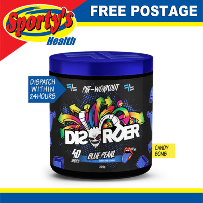 Faction Labs Disorder Pre-Workout 320G (40 serves) - Blue Pearl (Candy ...