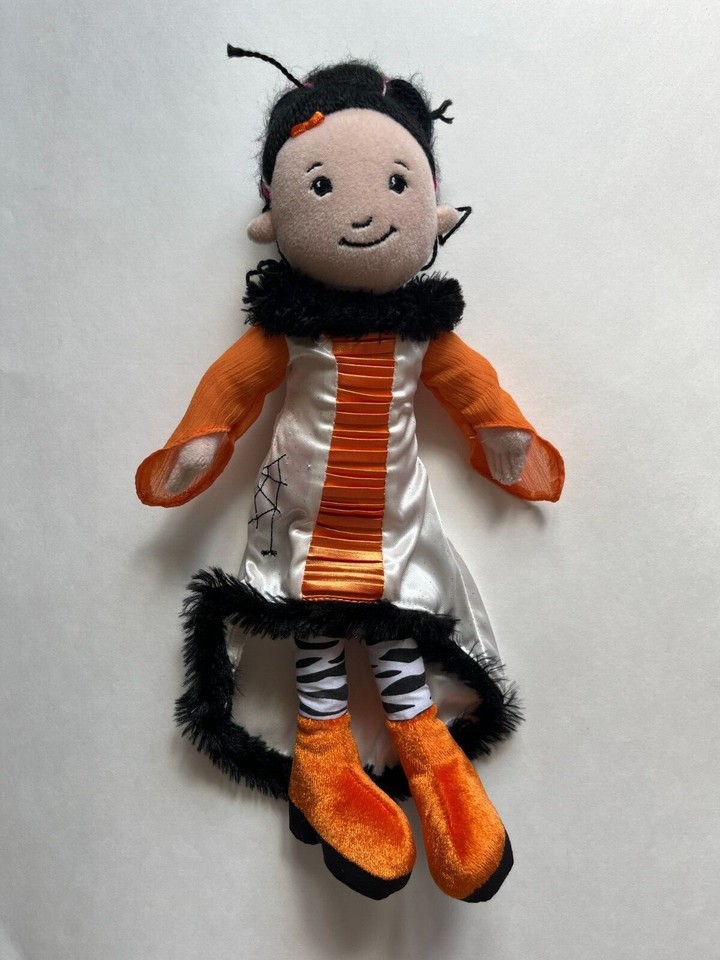 Groovy Girls Halloween Cinder Sue Magenta Cat 14" Doll Plush Soft Toy ...