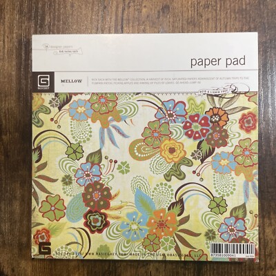 Basic Grey Mellow Paper Pad 29 Pages 6x6 Designer Papers | eBay
