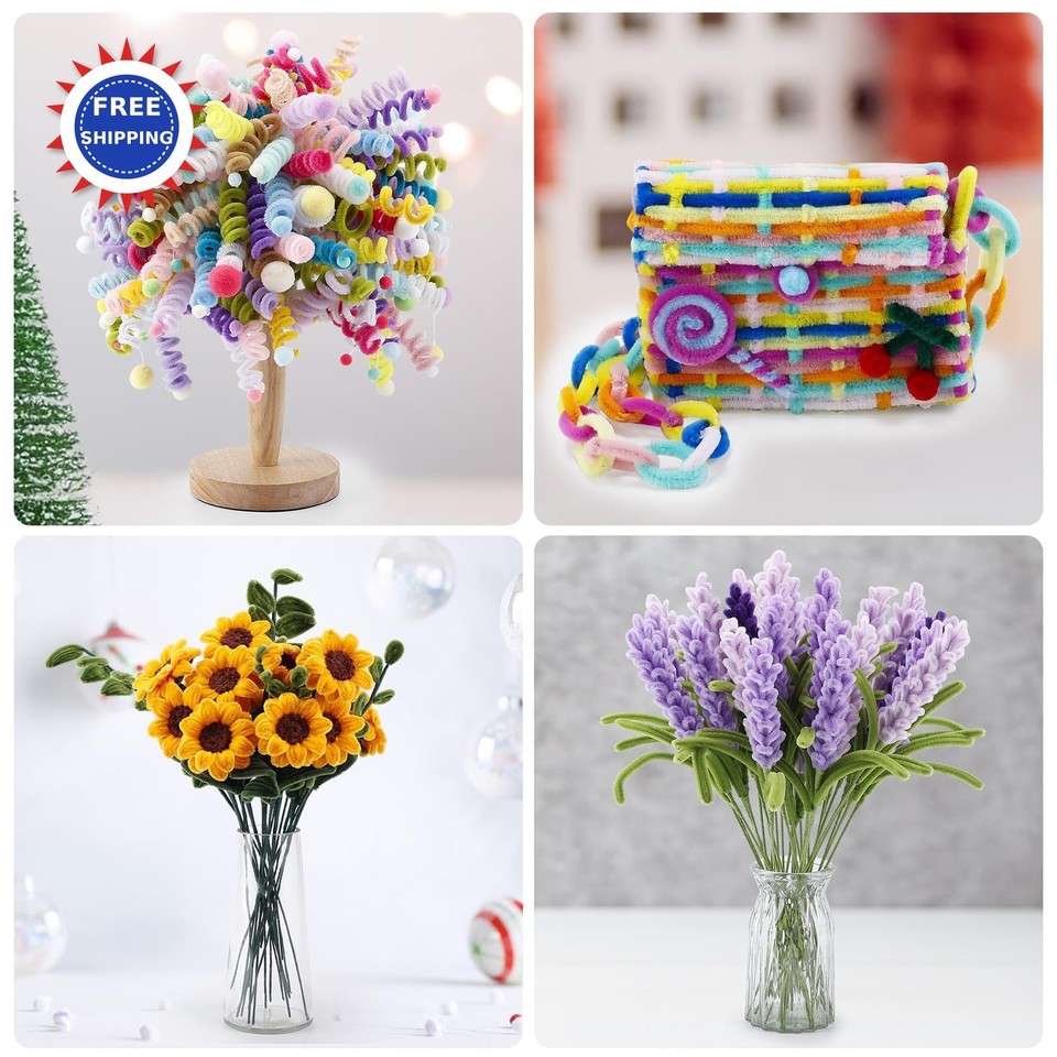 Cleaners Chenille Stems Wiggle Eyes Crafts Valentine s Decorations Pipe ...