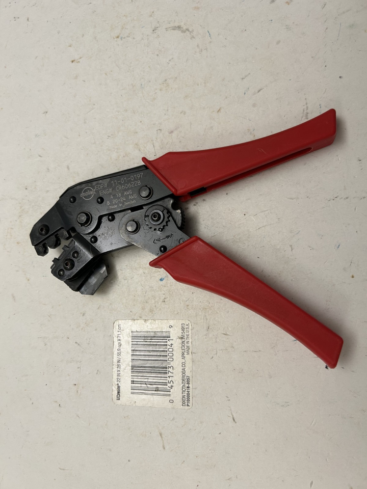 MOLEX ENG# CR60622B EDP# 11-01-0197 AWG 24-18 HAND CRIMP TOOL GOOD ...