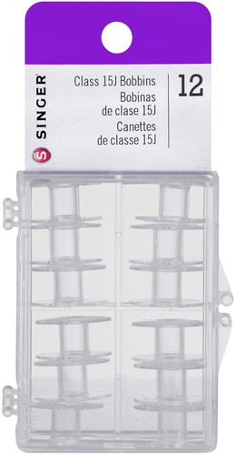 3 Pack Singer Transparent Plastic Class 15 Bobbins-12/Pkg 6543 ...