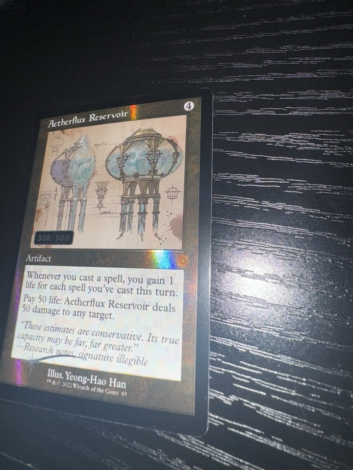Magic The Gathering Aetherflux Reservoir Card Lightly Played ...