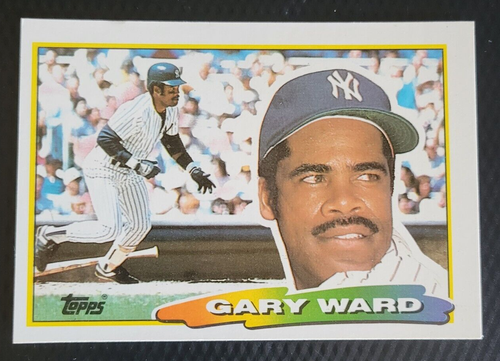 1988 Topps Big GARY WARD New York Yankees MLB Baseball Card #195 Series ...