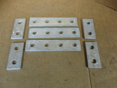 LOT OF 7 MIXED B-Line Strut Framing SPLICE PLATES 3-B341 4-B12 ...