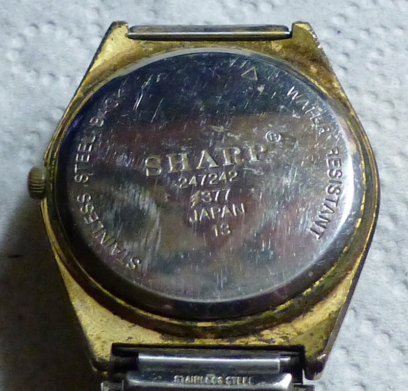 Men's Sharp Quartz Water Resistant Stainless Steel Wristwatch Month ...