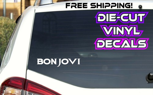 Bon Jovi Vinyl Sticker Decal car truck window rock 80s fridge laptop ...