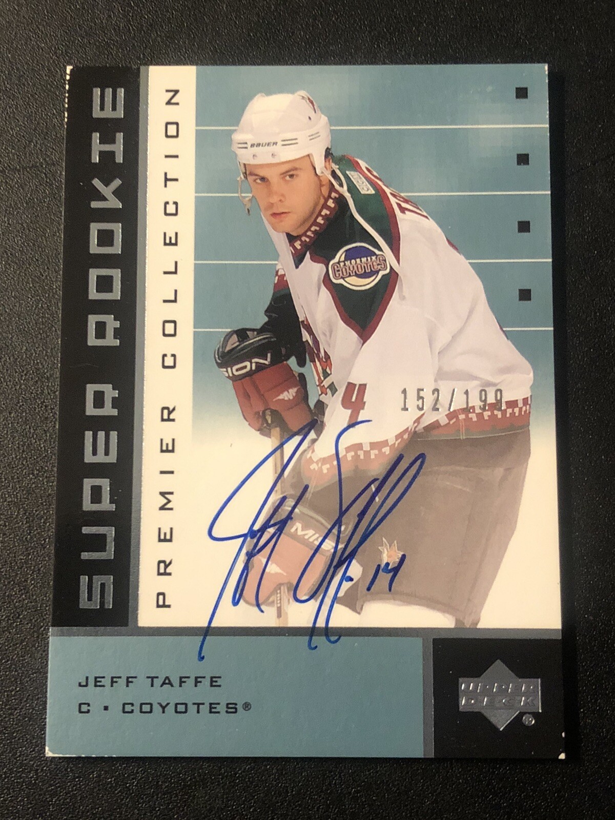 2002-03 Upper Deck Premier Collection /199 Jeff Taffe #76 Rookie Auto ...