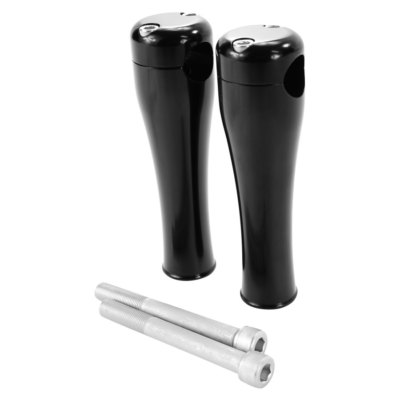 TC Bros. 6" Black Springer Risers for 1" Handlebars chopper bobber dna ...