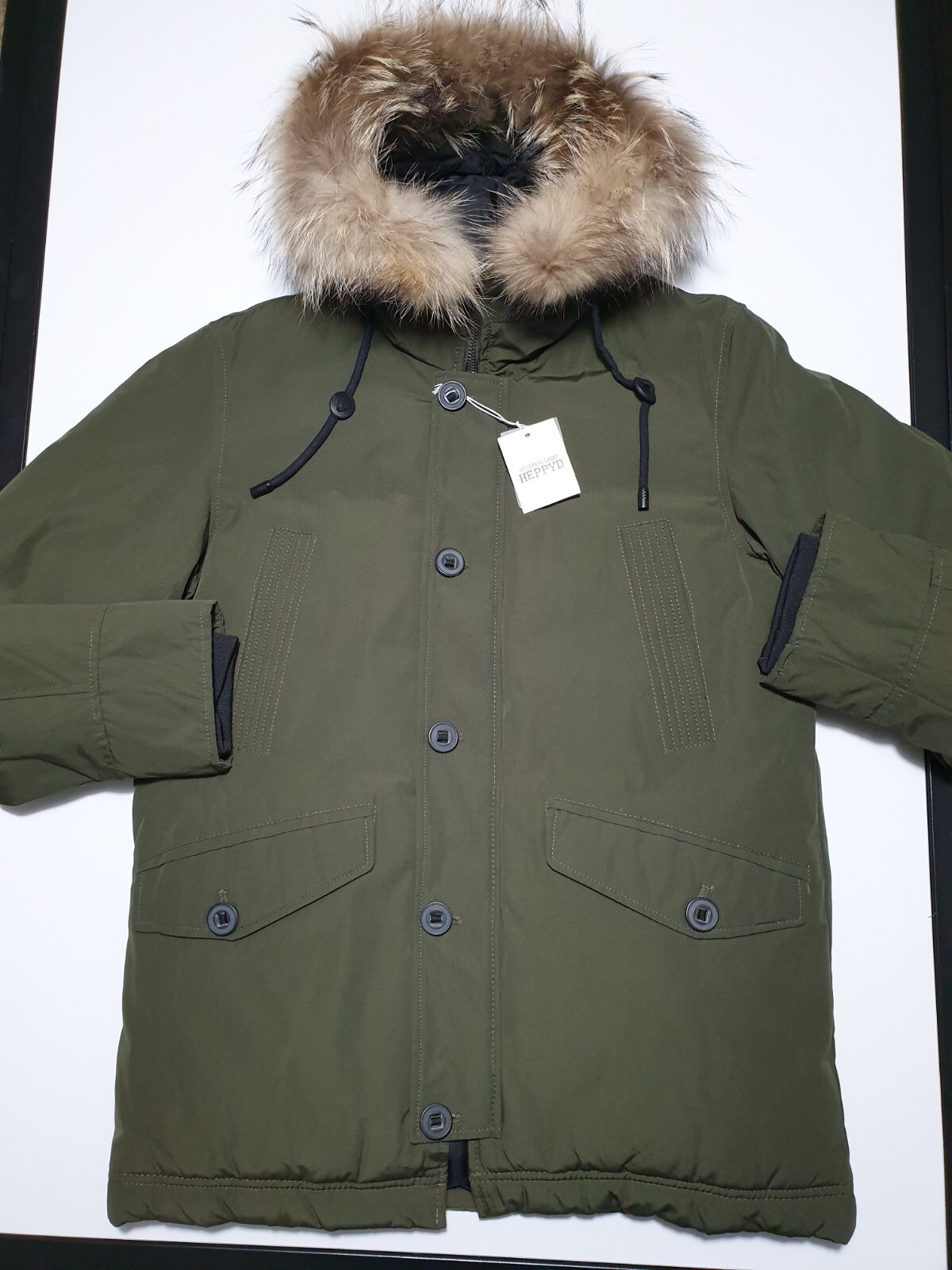 PARKA ESKIMO JACKET HAPPYD MILITARE IMPERMEABILE GIACCONE UOMO DONNA | eBay