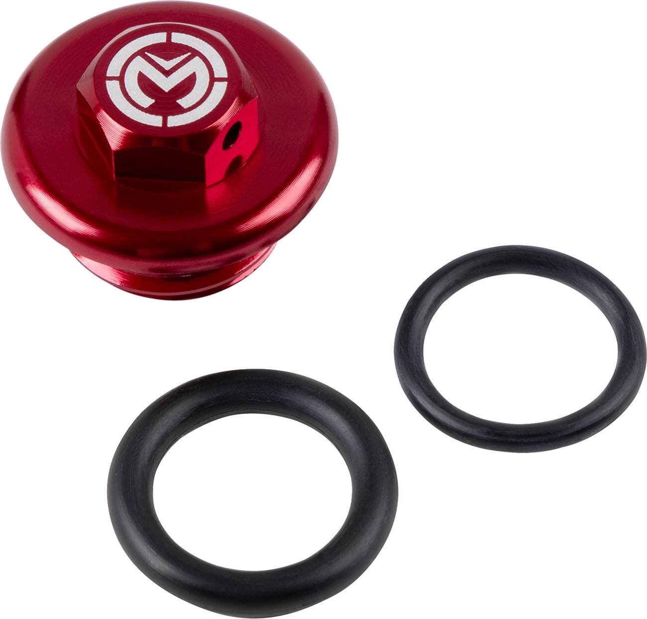 Moose Racing Billet Aluminum Red Oil Cap Kit (T14-6302R) | eBay