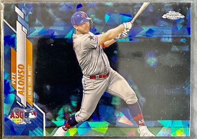 Topps Chrome Update 2020 Blue Ice Crystal Refractor Pete Alonso U-187 ...