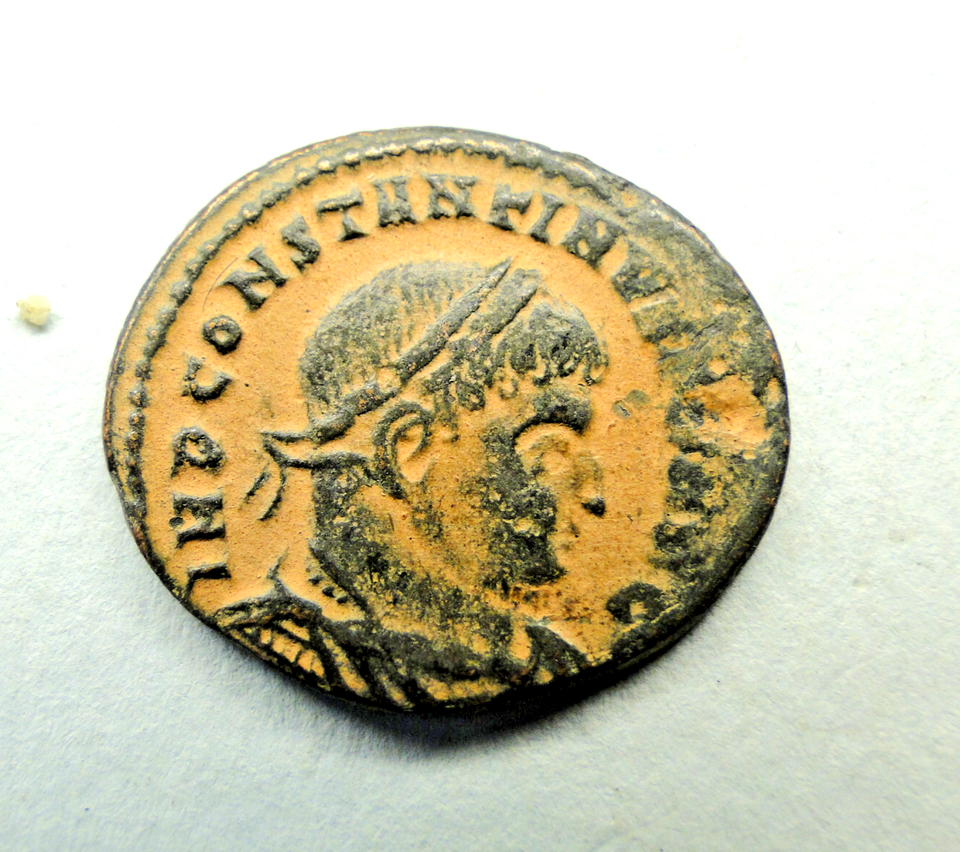 Late Roman Bronze Coin with a lovely Desert Patina, Good Detail to ...