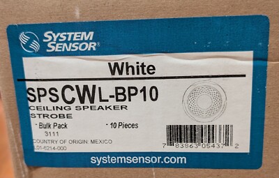 System Sensor SPSCWL-BP10 (10 Speakers) - SAME DAY SHIPPING | eBay