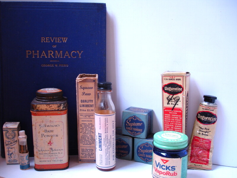 VTG LOT Medical, Pharmacy & Dental Tins, Bottles,Tubes: Johnson's ...