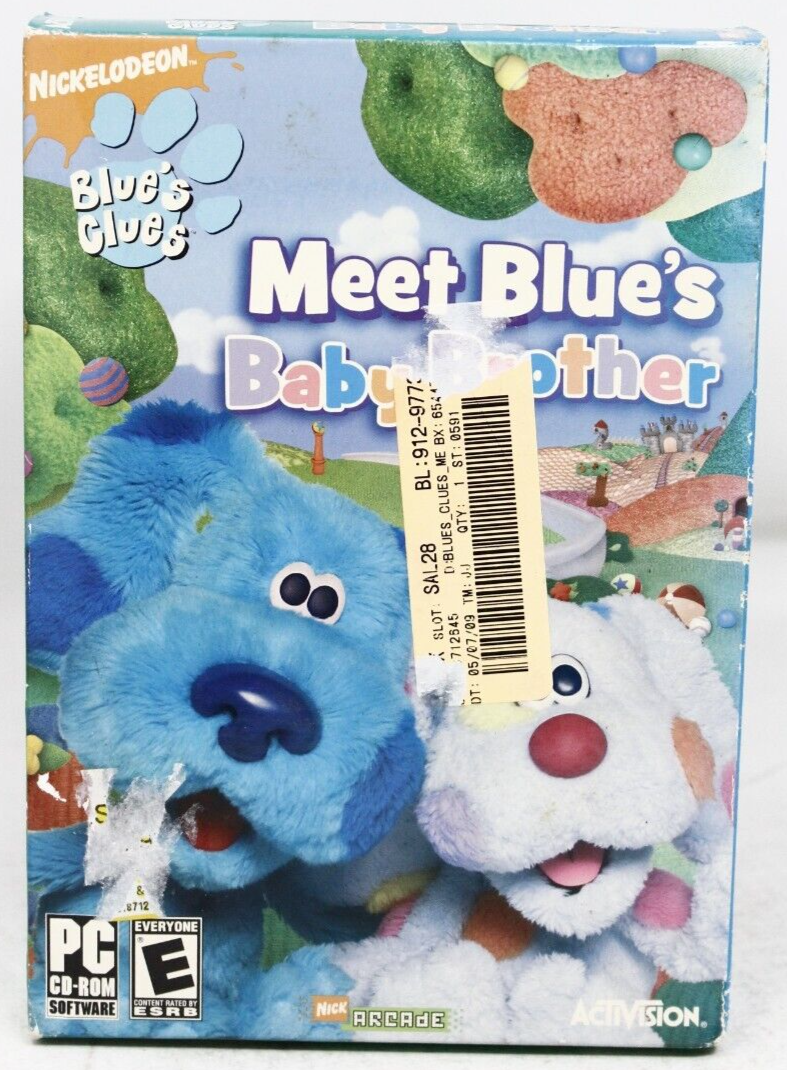 Blue's Clues - Meet Blue's Baby Brother - PC Game Box - New Sealed ...