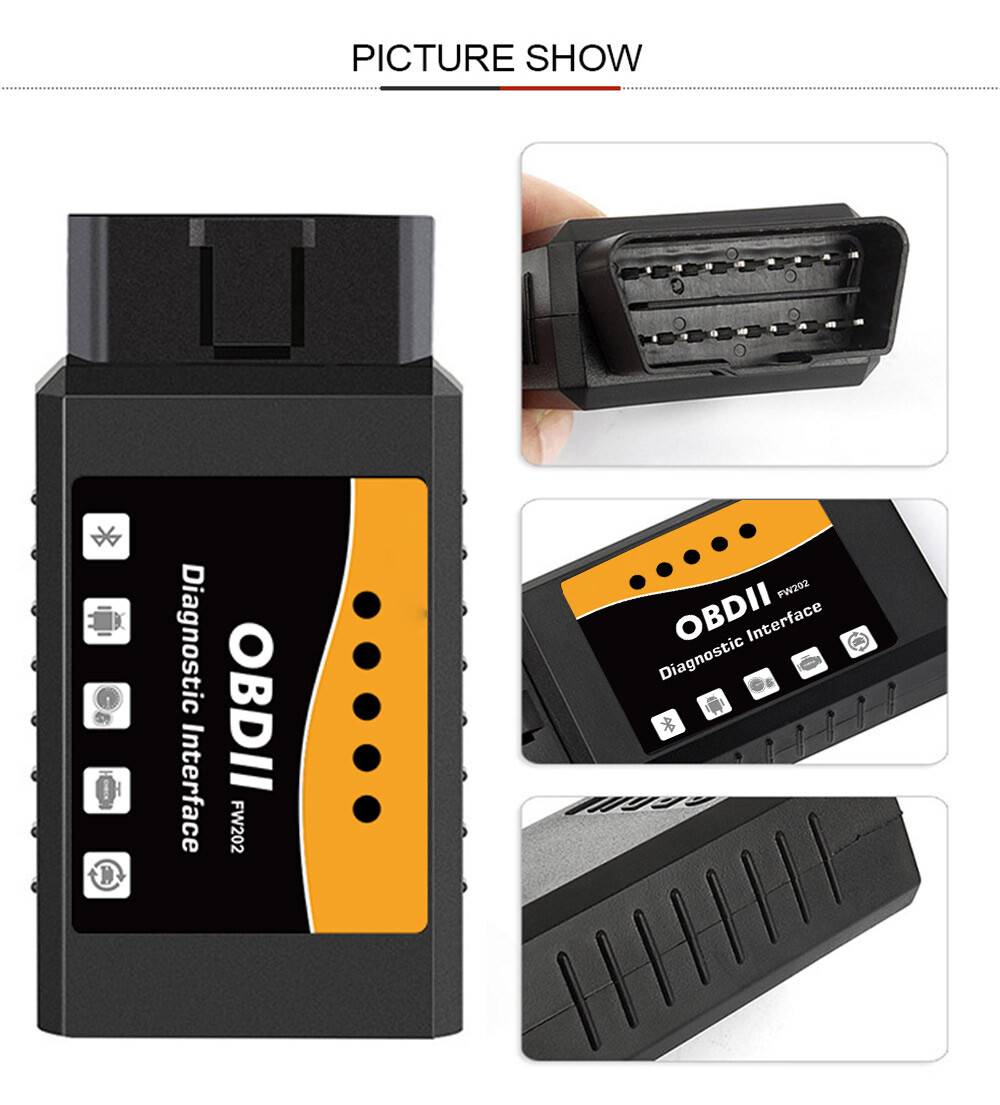 ANCEL Car OBD2 Scanner Code Reader ENGINE EML Diagnostic Tool Bluetooth ...