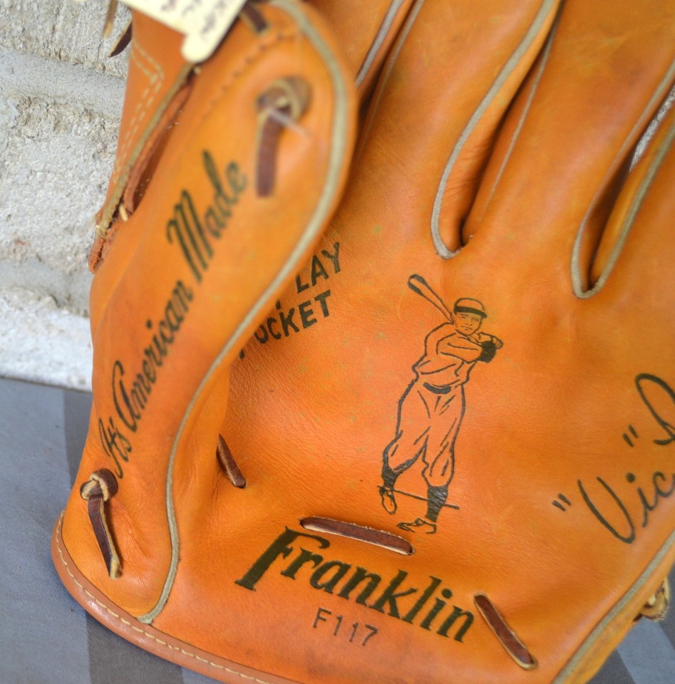 Vintage Franklin F117 Vic Power Signature Model Leather Baseball Glove ...