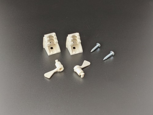 New Harrison Drape Curtain 2 Brackets with Locks & Screws No 55334 ...