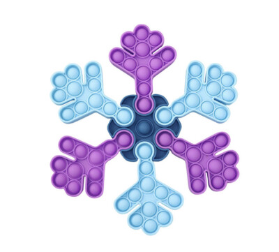 Christmas Pop Puzzle Snowflake Popit Sensory Poppets Fidget Toys Figets ...