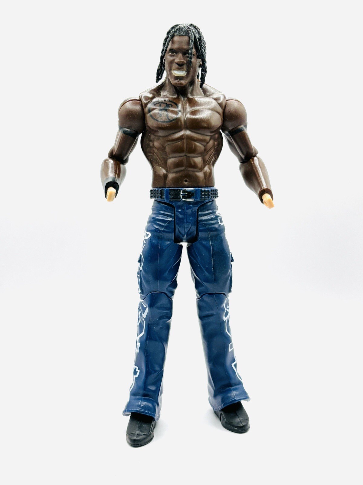 2010 WWE Mattel Wrestling Elite R-Truth 7" Action Figure Missing Both ...