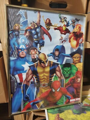 Marvel Heroes 2 Poster 34x22 RARE With Frames | eBay