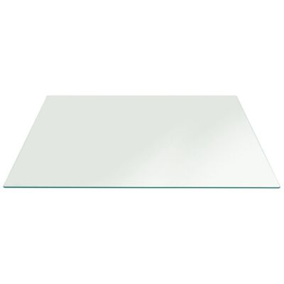 1/4" (6mm) Thick Flat Clear Tempered Rectangle Glass Table Top ...