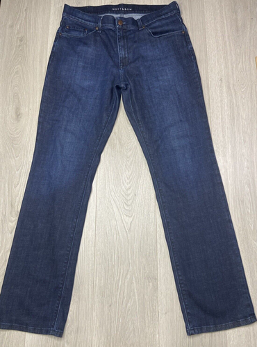 Mott & Bow Jeans Men 34 Blue Dark Straight Mosco Relaxed Stretch ...