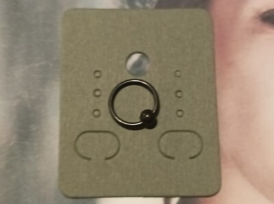 Piercing Annaux En Acier Inoxidable Noir | eBay